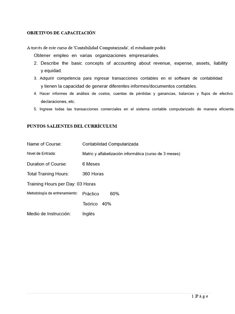 Contabilidad Computarizada | PDF | Contabilidad | Servicios financieros