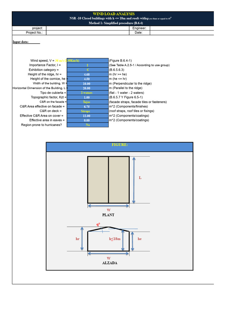 Wind Analysis - Simplified Method | PDF