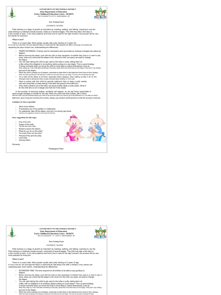 Potty Training Project | PDF