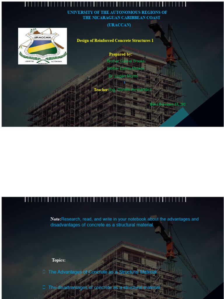 Advantages and Disadvantages of Concrete | PDF | Concrete | Reinforced ...