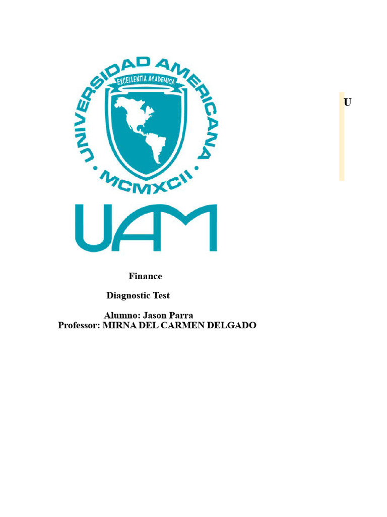 Diagnostic Test - Jason P. | PDF | Expense | Balance Sheet
