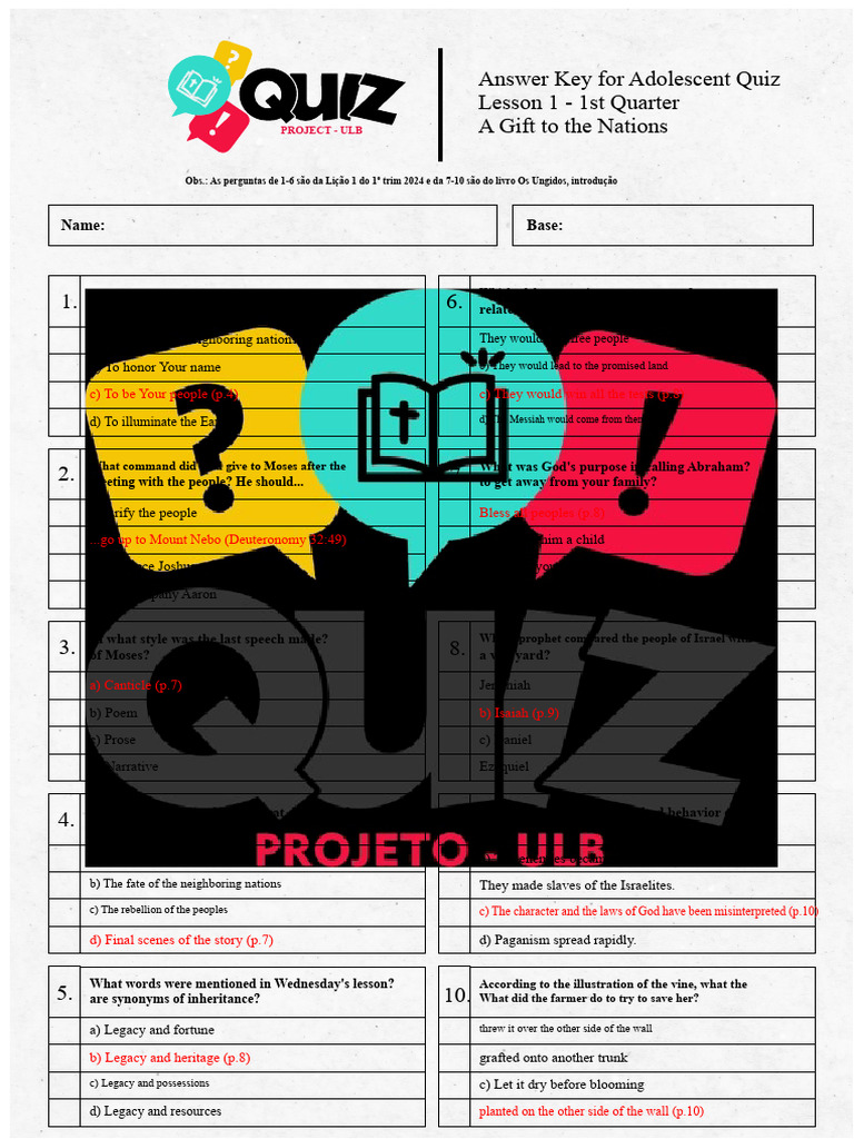 Template Template Quiz ulb-Quiz-ULB-2024-Lesson-1-Adolescents | PDF ...