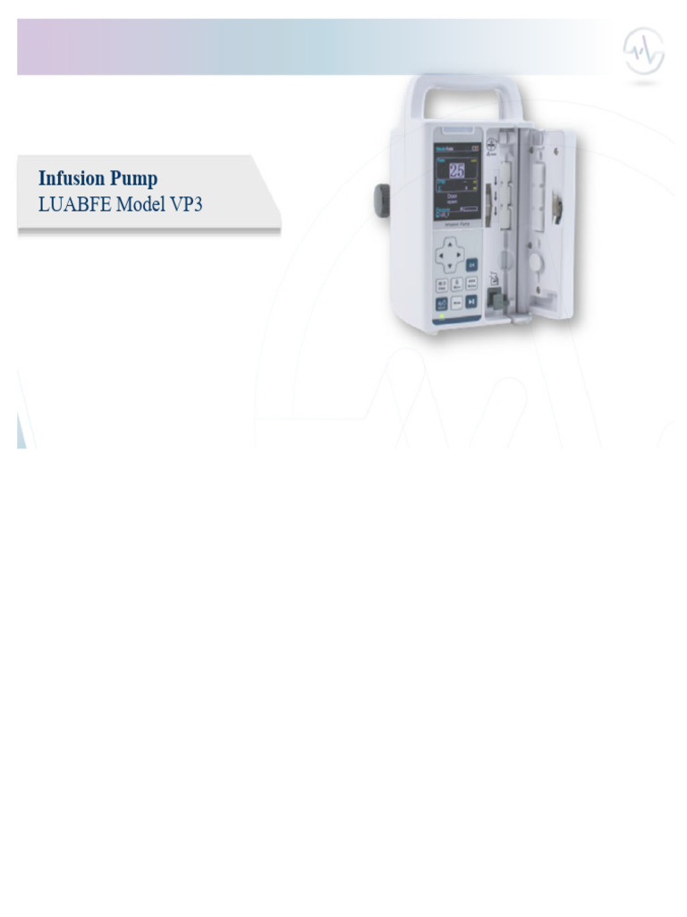 Training - Volumetric Infusion Pumps | PDF | Intravenous Therapy ...