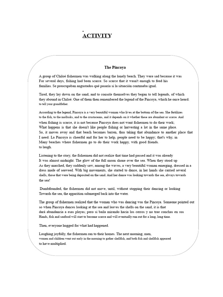 Legend of La Pincoya | PDF