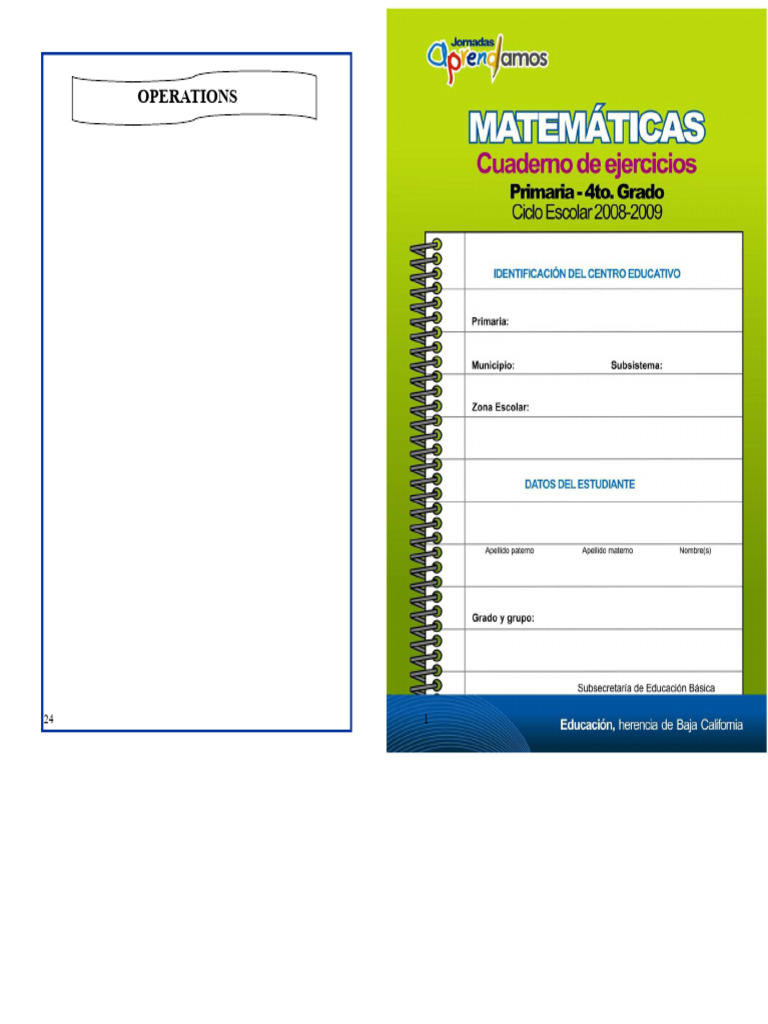 Educational Exercise Workbook for Students | PDF