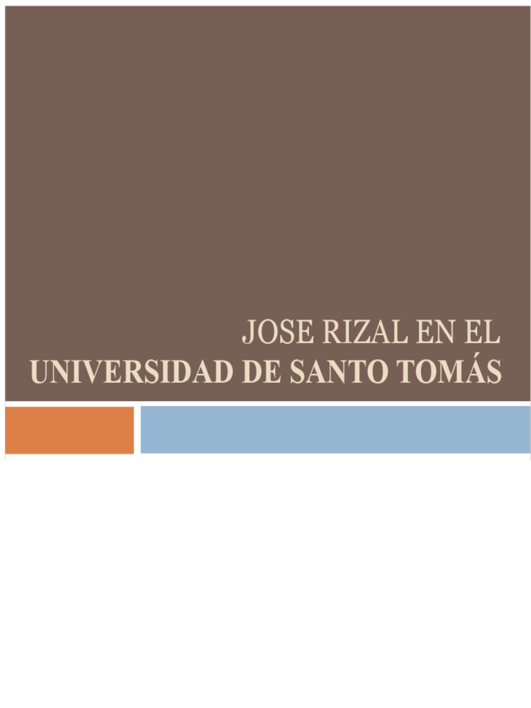 Rizal en UST.2 | PDF | Medicina