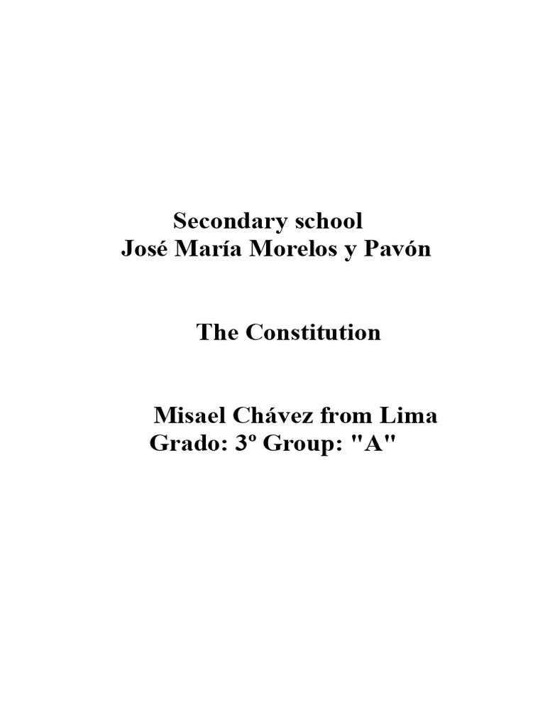 Mexican Constitution Monograph.docx | PDF | Government | Mexico