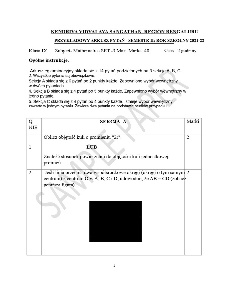 IX Matematyka SQP 4 | PDF