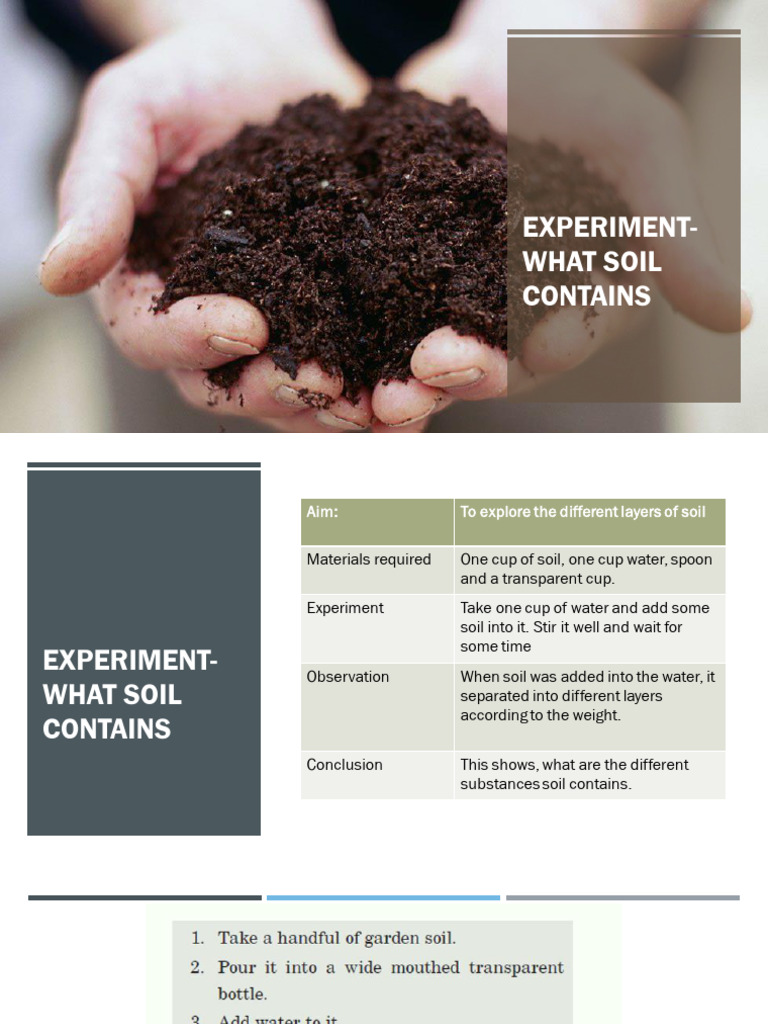 Soil Layer Separation Experiment | PDF