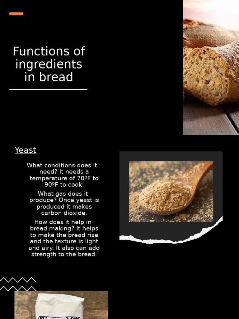Functions of Ingredients in Bread | PDF