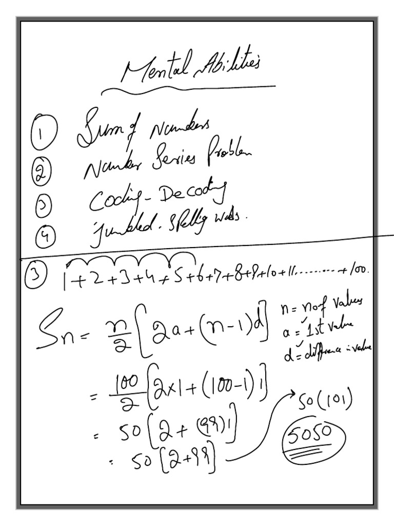 General Ability Mental Abilities | PDF