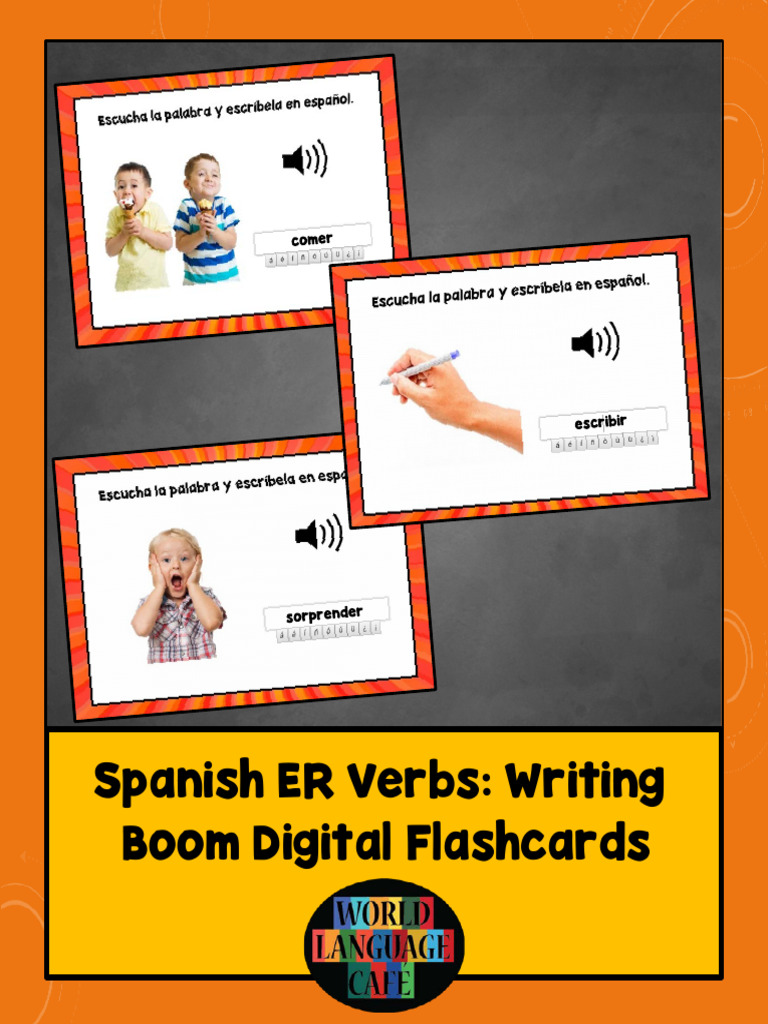 Spanish ER Verbs: Writing Boom Digital Flashcards | PDF