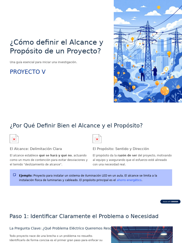 Como Definir El Alcance y Proposito de Un Proyecto | PDF | Uso ...