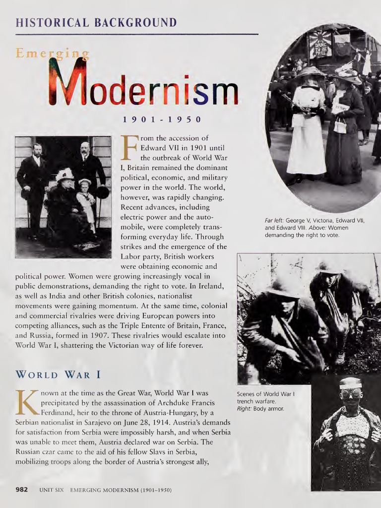 Unit 6 Modernism | PDF