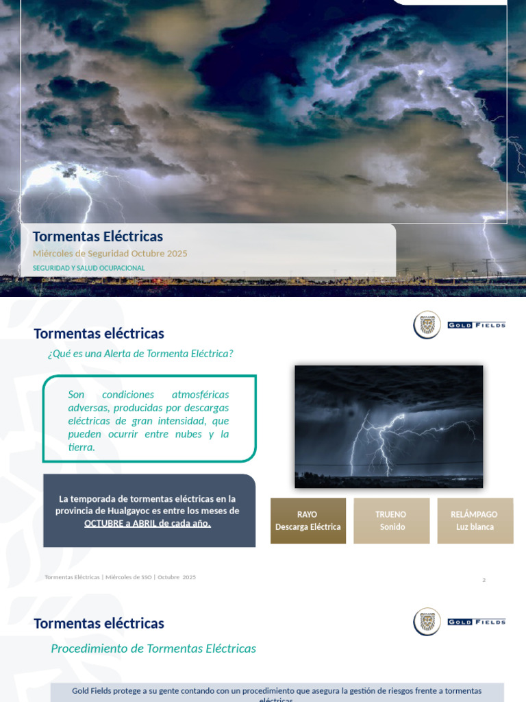 Miércoles de Seguridad Tormenta Eléctrica | PDF | Tormentas | Tormenta