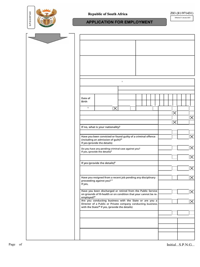 Z83 Form | PDF | Justice | Crime & Violence