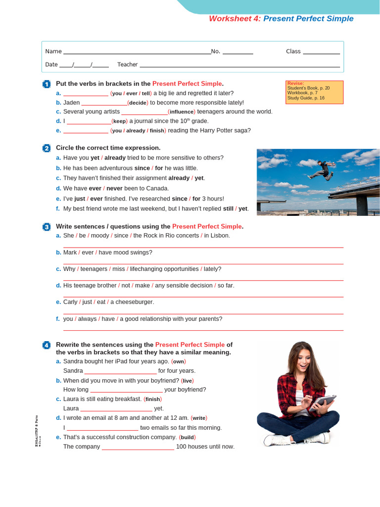 Presen Perf Simple | PDF | Linguistic Morphology | Language Mechanics