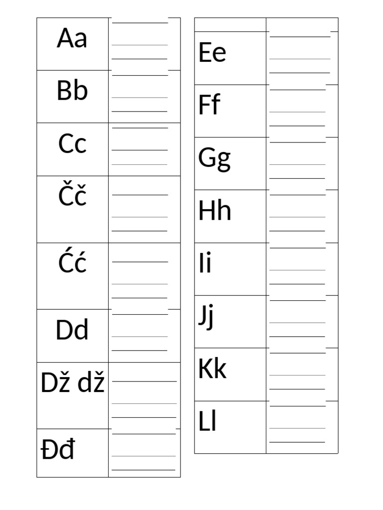 Abeceda Pisana Slova | PDF
