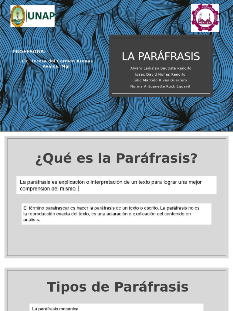 Guía Completa Sobre Paráfrasis Pdf