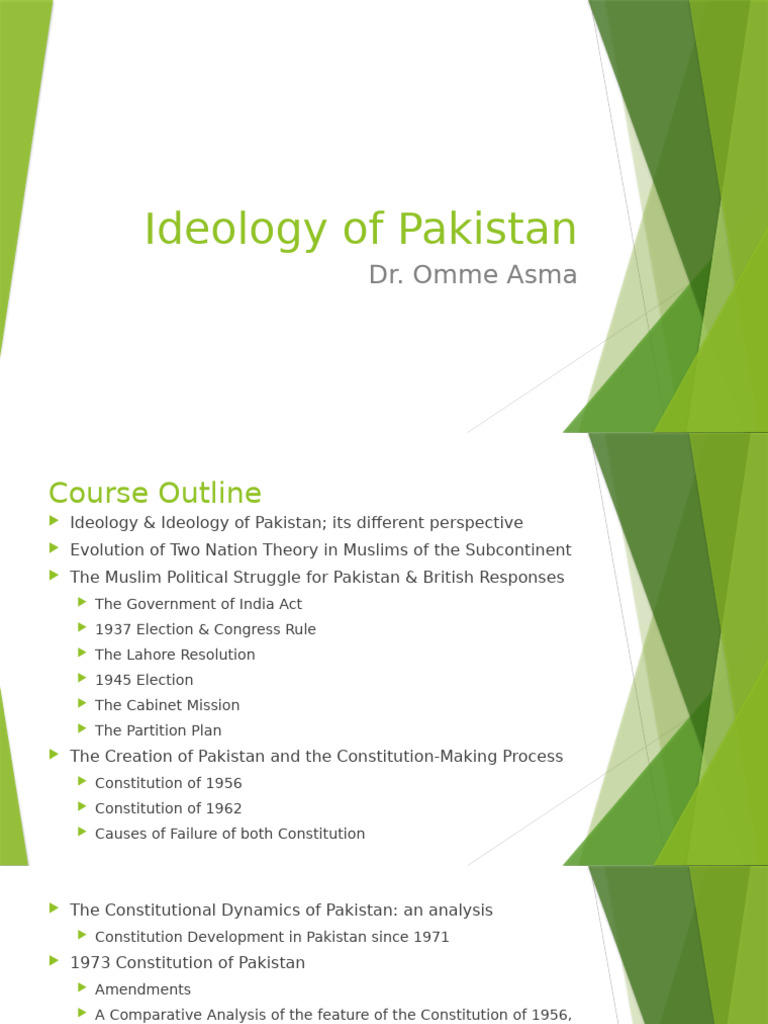 Ideology of Pakistan | PDF