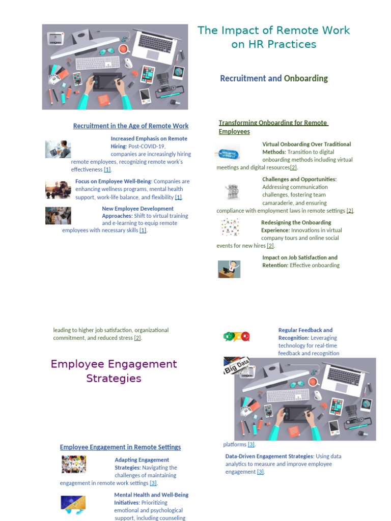 The Impact of Remote Work On HR Practices 1 | PDF | Employee Retention ...