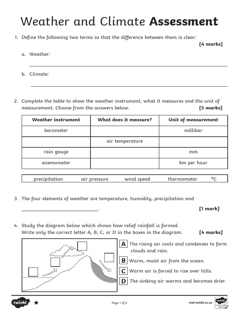 Weather and Climate Assessment Guide | PDF | Rain | Weather