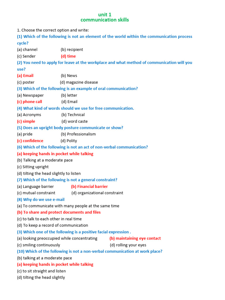 Essential Communication Skills Guide | PDF | Communication | Nonverbal ...