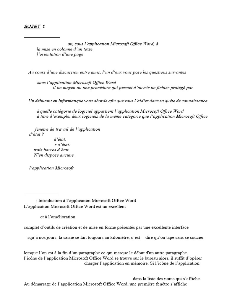 Guide pratique Microsoft Word pour débutants | PDF | Microsoft Word ...