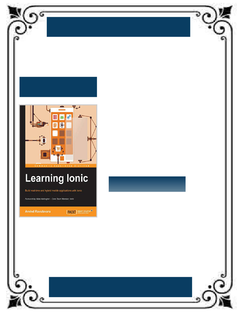 Learning Ionic 1st Edition Ravulavaru Arvind available all format | PDF | Mobile App | Computing