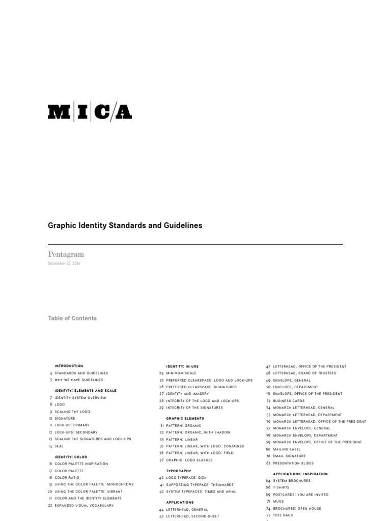 MICA Standards and Guidelines | PDF | Rgb Color Model | Logos