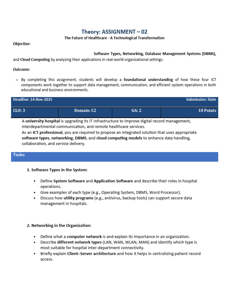 Theory Assignment 02 | PDF | Databases | Computer Network