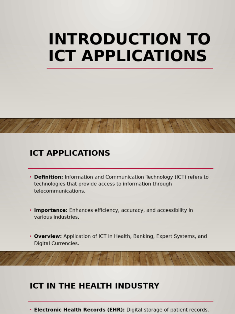 AICT Lecture # 13 Introduction To ICT Applications | PDF | Computer ...