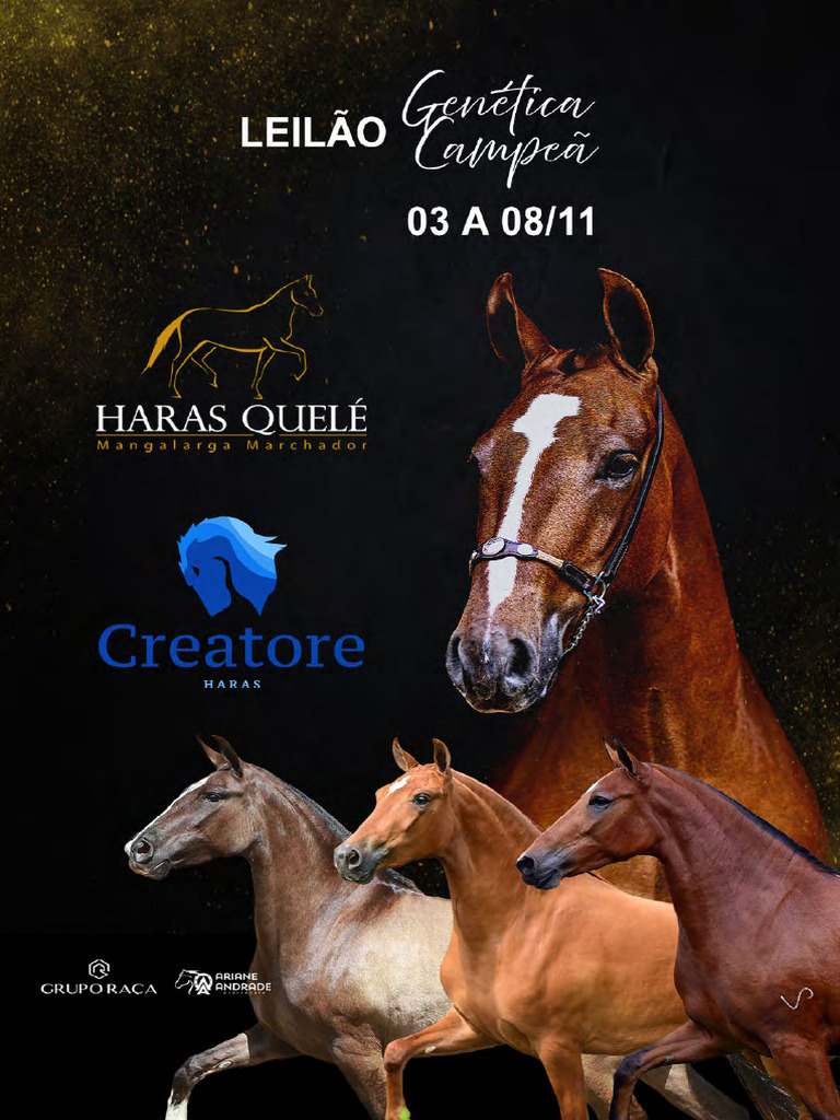 Leilão Genética Campeã Haras Quelé e Creatore | PDF | Leilão