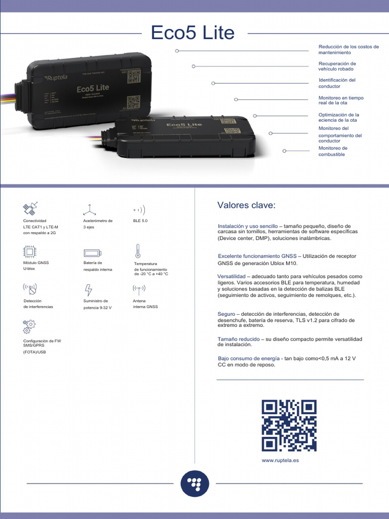 ES Eco5 Lite Datasheet | PDF | Informática | Electrónica