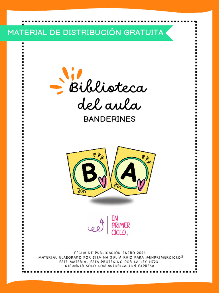 Banderines Bibloteca@ENPRIMERCICLO | PDF
