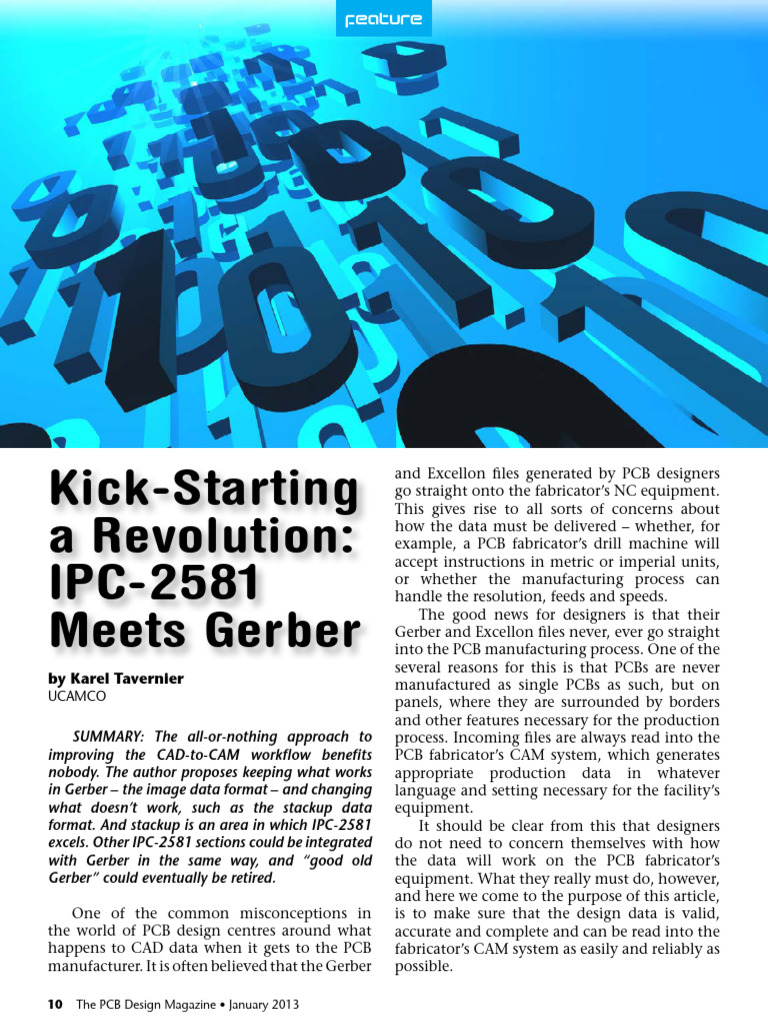 Kick Starting A Revolution IPC-2581 Meets Gerber | PDF | Computing | Computer File Formats