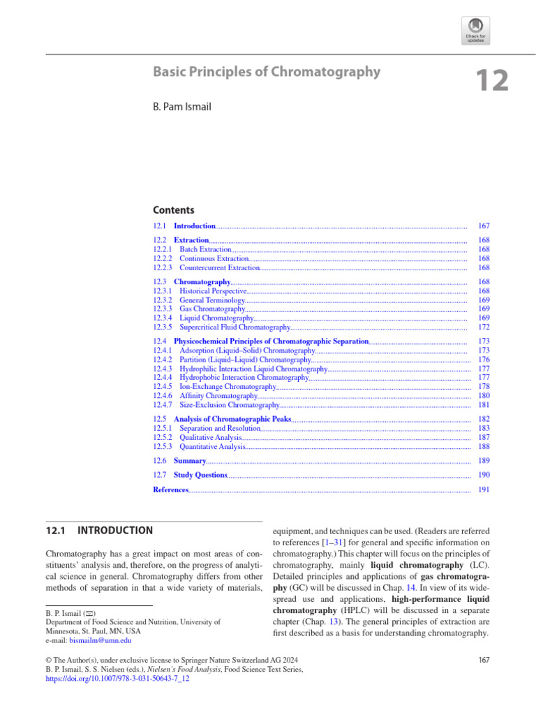 Principles of Chromatography Explained | PDF | Chromatography | Thin ...