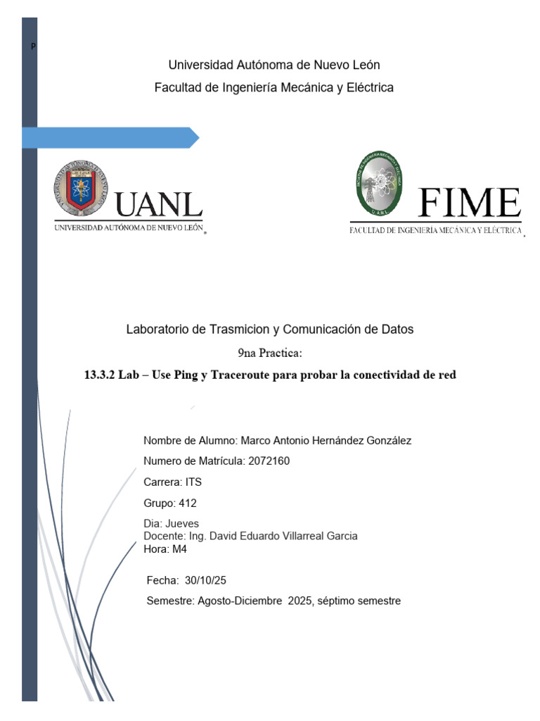Cisco Lab 9 | PDF | Redes de computadoras | Protocolos de red