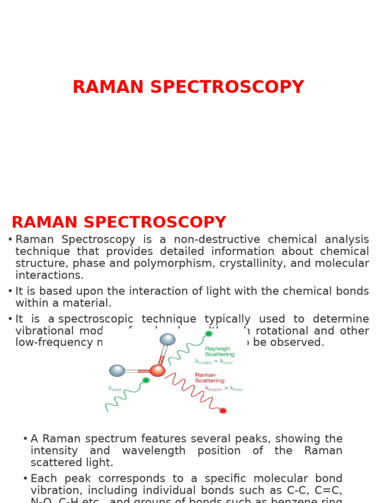 Understanding Raman Spectroscopy Techniques | PDF | Raman Spectroscopy ...