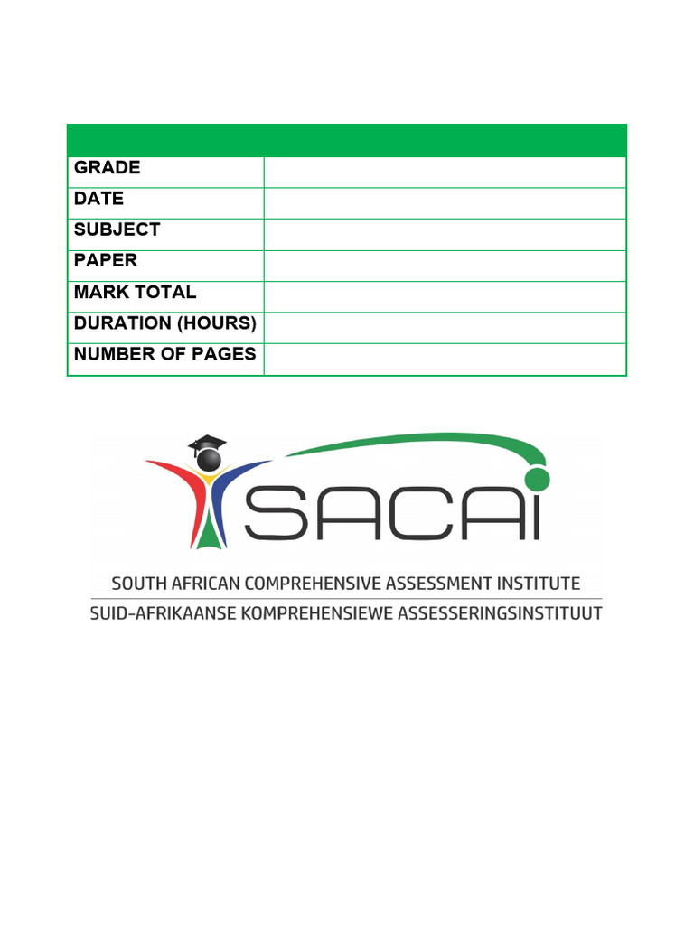2024 LS Grade 12 Final Examination Memorandum Paper 1 | PDF | Glucose ...