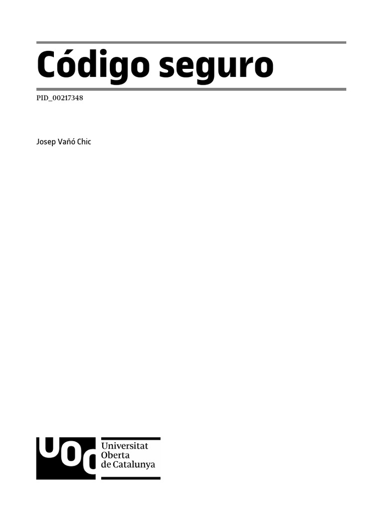 Código Seguro | PDF | Puntero (Programación de computadora) | Variable ...
