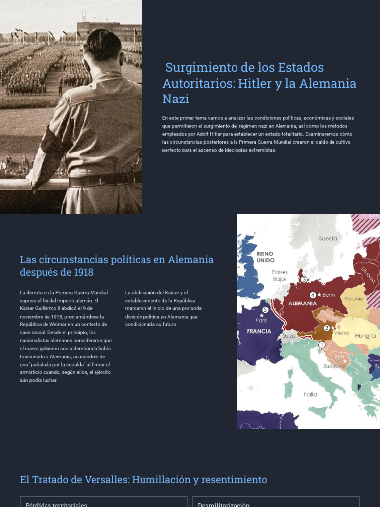 Surgimiento del Nazismo en Alemania | PDF | Adolf Hitler | nazismo
