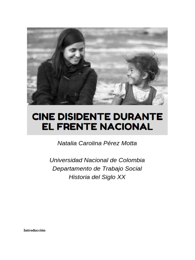 Cine Disidente Durante El Frente Nacional | PDF | Colombia