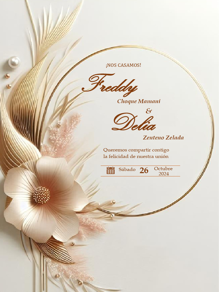 Invitación a la Boda de Delia y Freddy | PDF