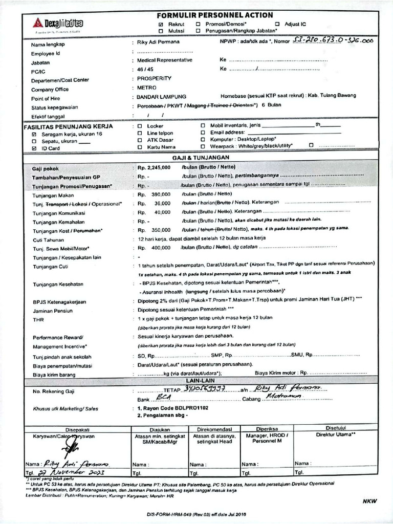 Personal Action | PDF