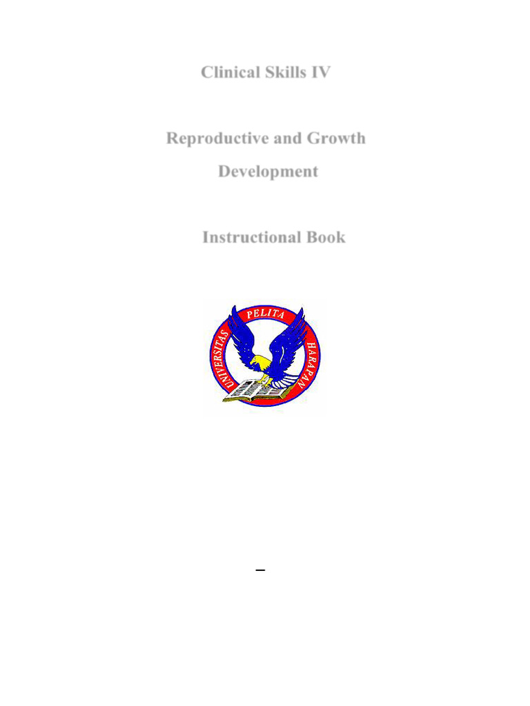 Instructional Book CS IV - Repro Growth 2022 | PDF | Birth Control ...
