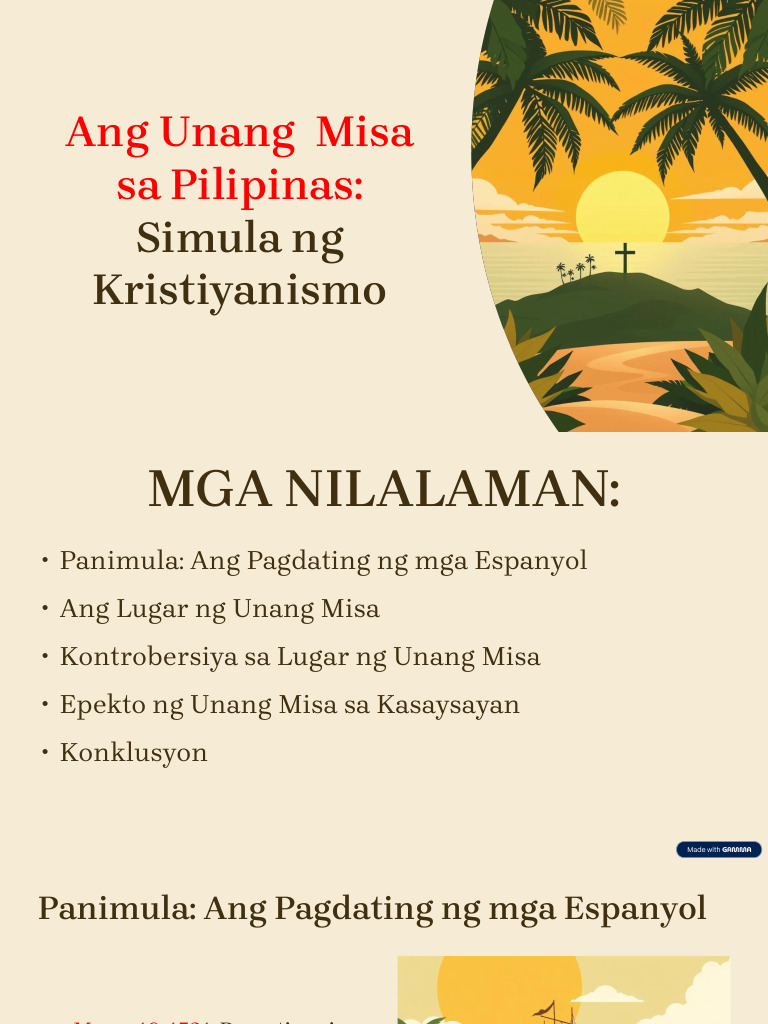 Ang Unang Misa | PDF