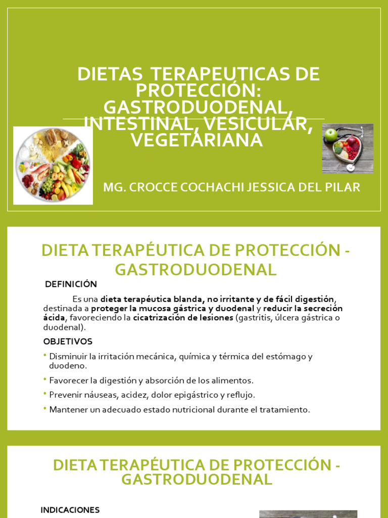 Dietas Terapeuticas De Proteccion Gastroduodenal Vesicular