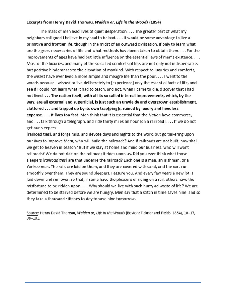 Group 2 Henry David Thoreau-1 | PDF | Walden
