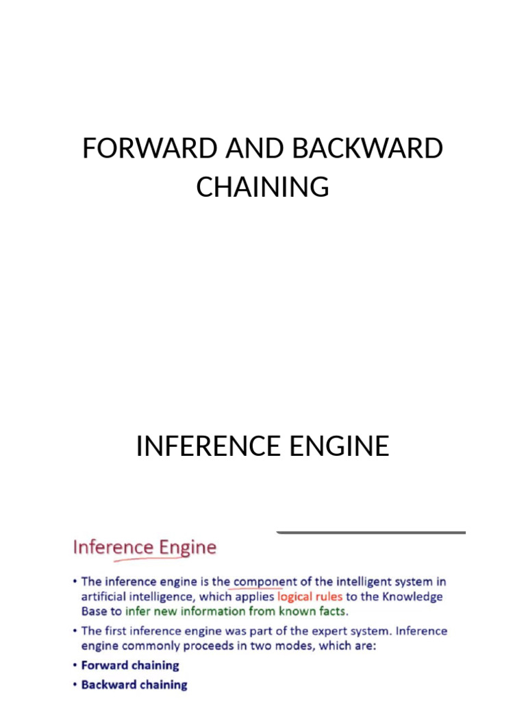 Forward and Backward Chaining | PDF